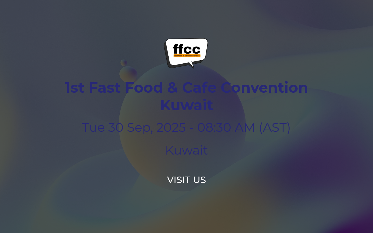 1st Fast Food & Cafe Convention Kuwait